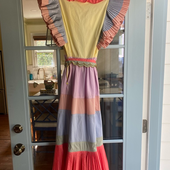 CeliaB | Dresses | Celia B Colorful Ruffled Maxi Dress | Poshmark